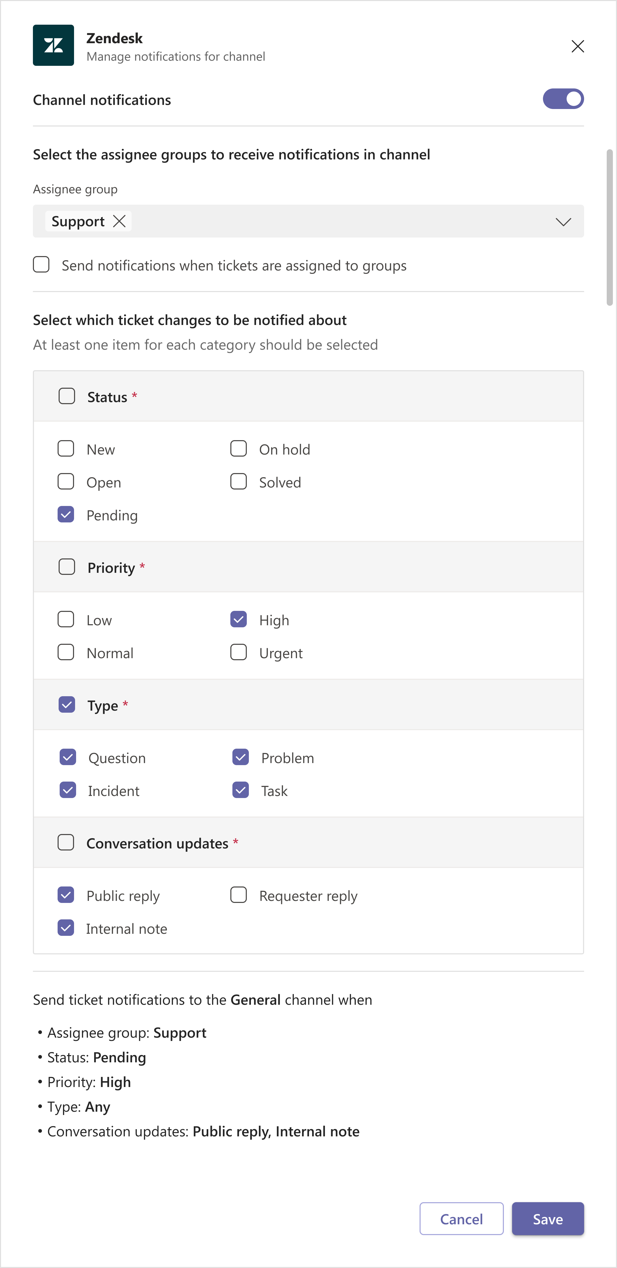 Zendesk for Microsoft Teams